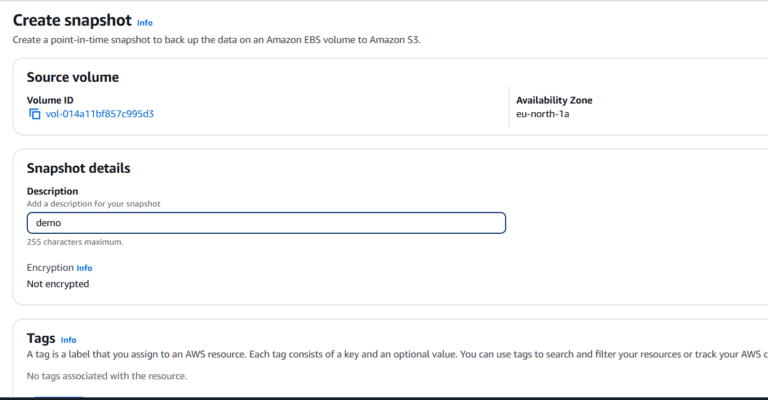 A Complete Guide To Aws Ebs Elastic Block Store Snapshots Jeevi Academy