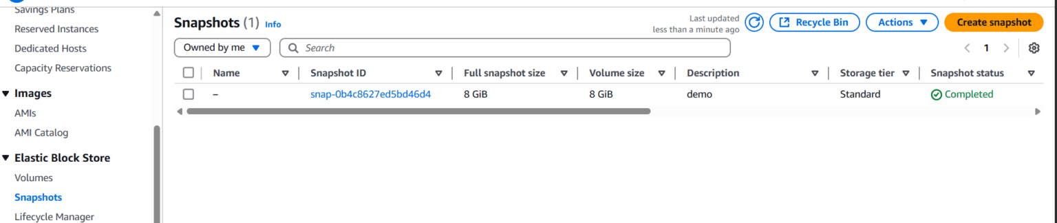 A Complete Guide to AWS EBS (Elastic Block Store) Snapshots. - Jeevi Academy