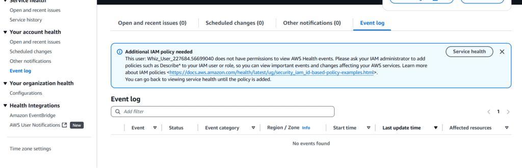 How to Monitor Your Cloud Health with the AWS Health Dashboard. - Jeevi ...