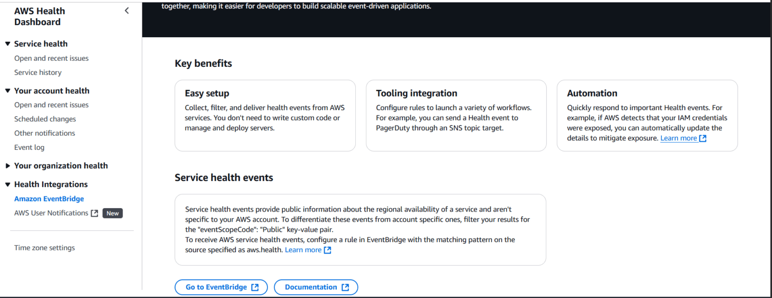 How to Monitor Your Cloud Health with the AWS Health Dashboard. - Jeevi ...