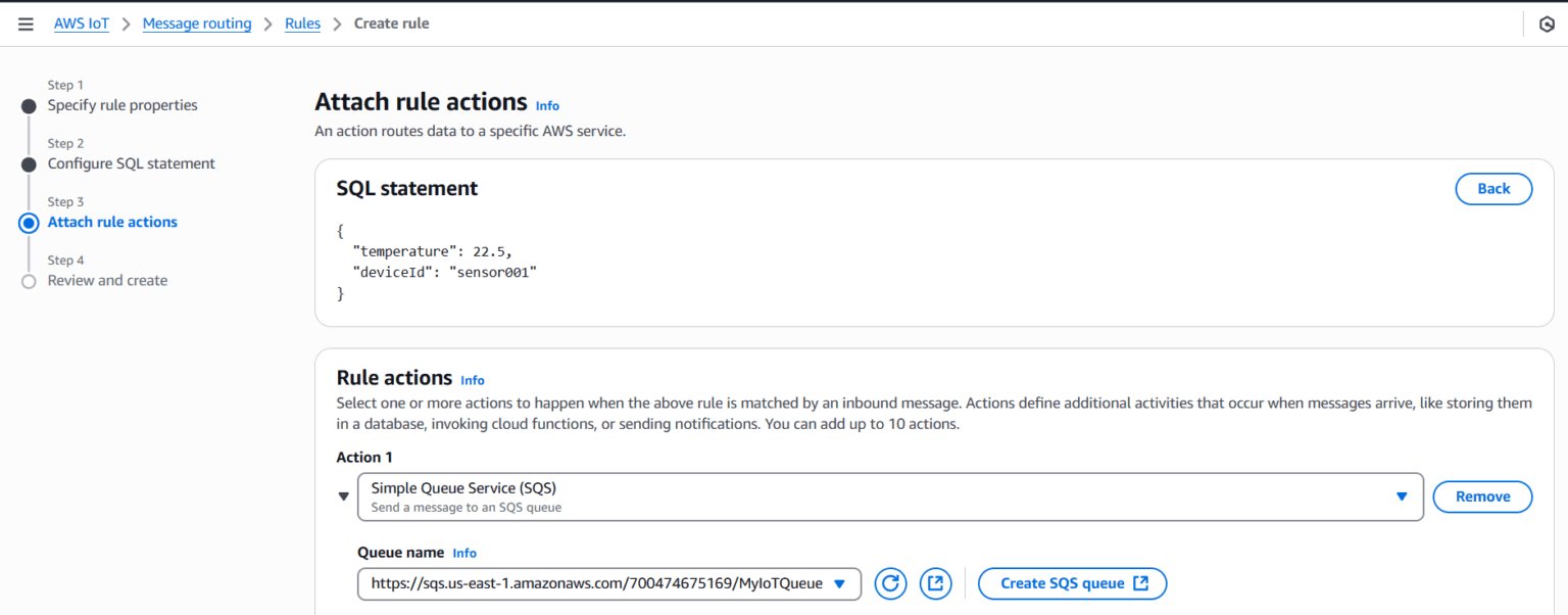 Step-by-Step Tutorial: Integrate AWS IoT Core with SQS. - Jeevi Academy