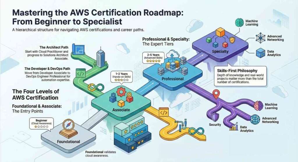 AWS Certification Levels Explained (Foundational → Specialty). - Jeevi ...